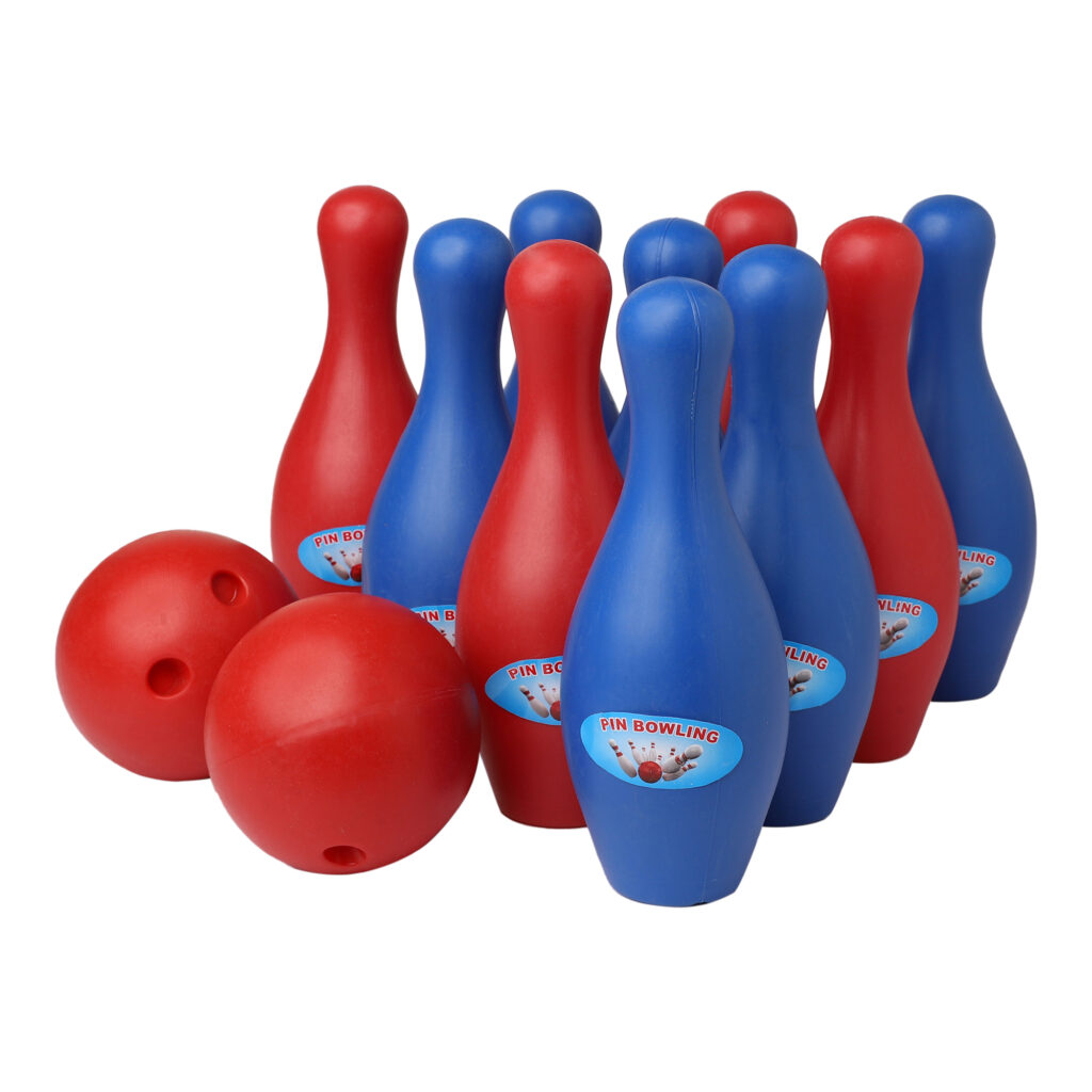 Glitter Collection Bowling Set 10 Pins 2 Balls Random Colour Bowling ...