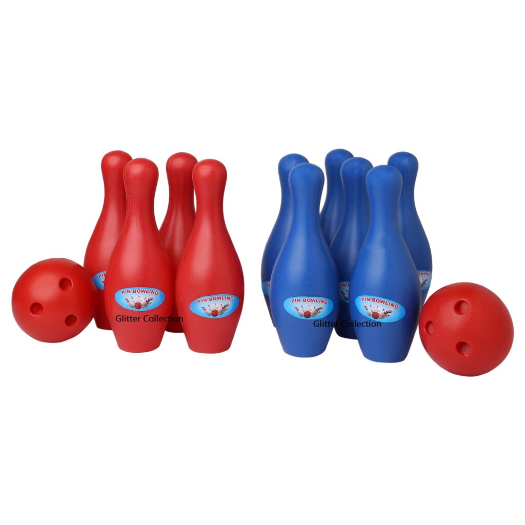 Glitter Collection Bowling Set 10 Pins 2 Balls Random Colour Bowling ...